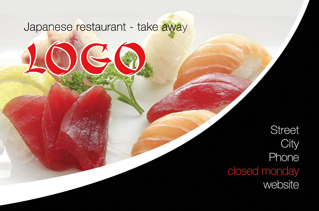 Japanese restaurant business card by NapoOrsoCapo on DeviantArt