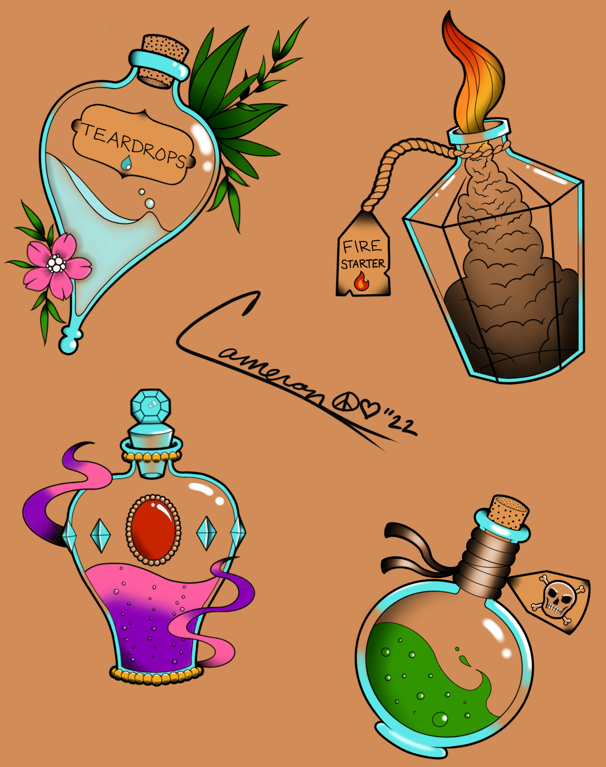 Potion Bottle Flash by CamDenbyDesigns on DeviantArt