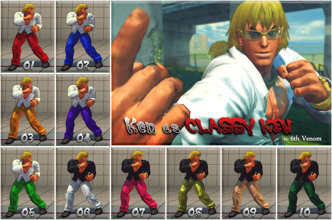 USF4 Ken as Classy Ken MOD ver 1.0 by 6thVenom on DeviantArt