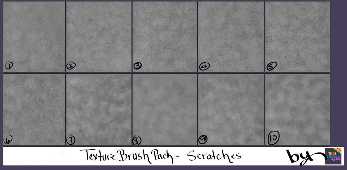Texture Brush Pack - Scratches by TGG by Lree on DeviantArt
