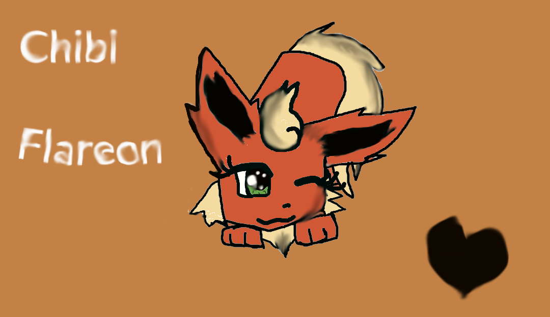 Chibi Flareon by DaNameIsJay on DeviantArt
