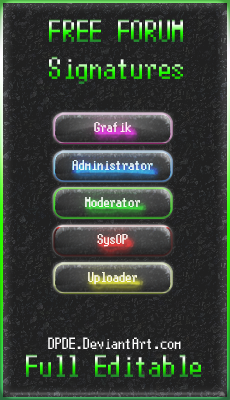 Free Forum Signatures PSD Full Editable by DPDE on DeviantArt