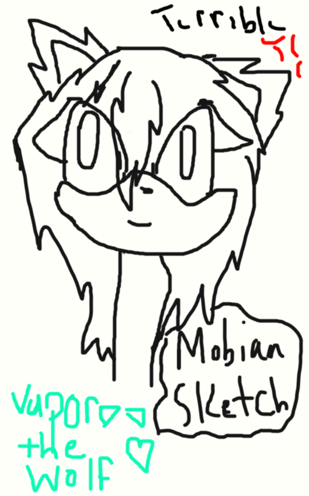 Mobian: A terrible sketch :I by VaporTheWolf on DeviantArt