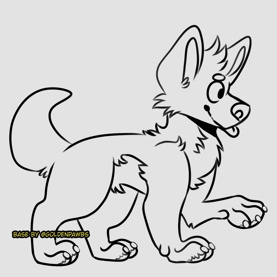 puppy base (FTU) by goldenpawbs on DeviantArt