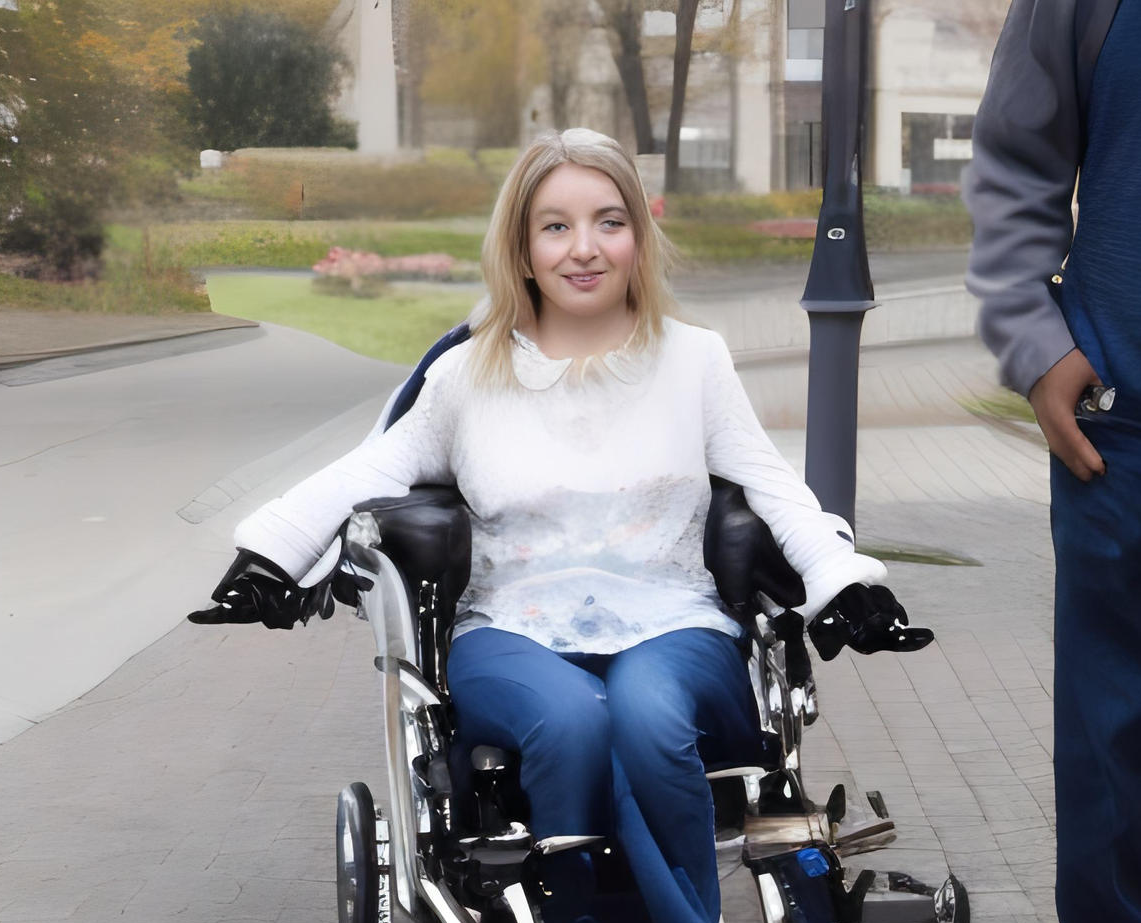 Cute Gal with spastic quadriplegia by old-hous on DeviantArt