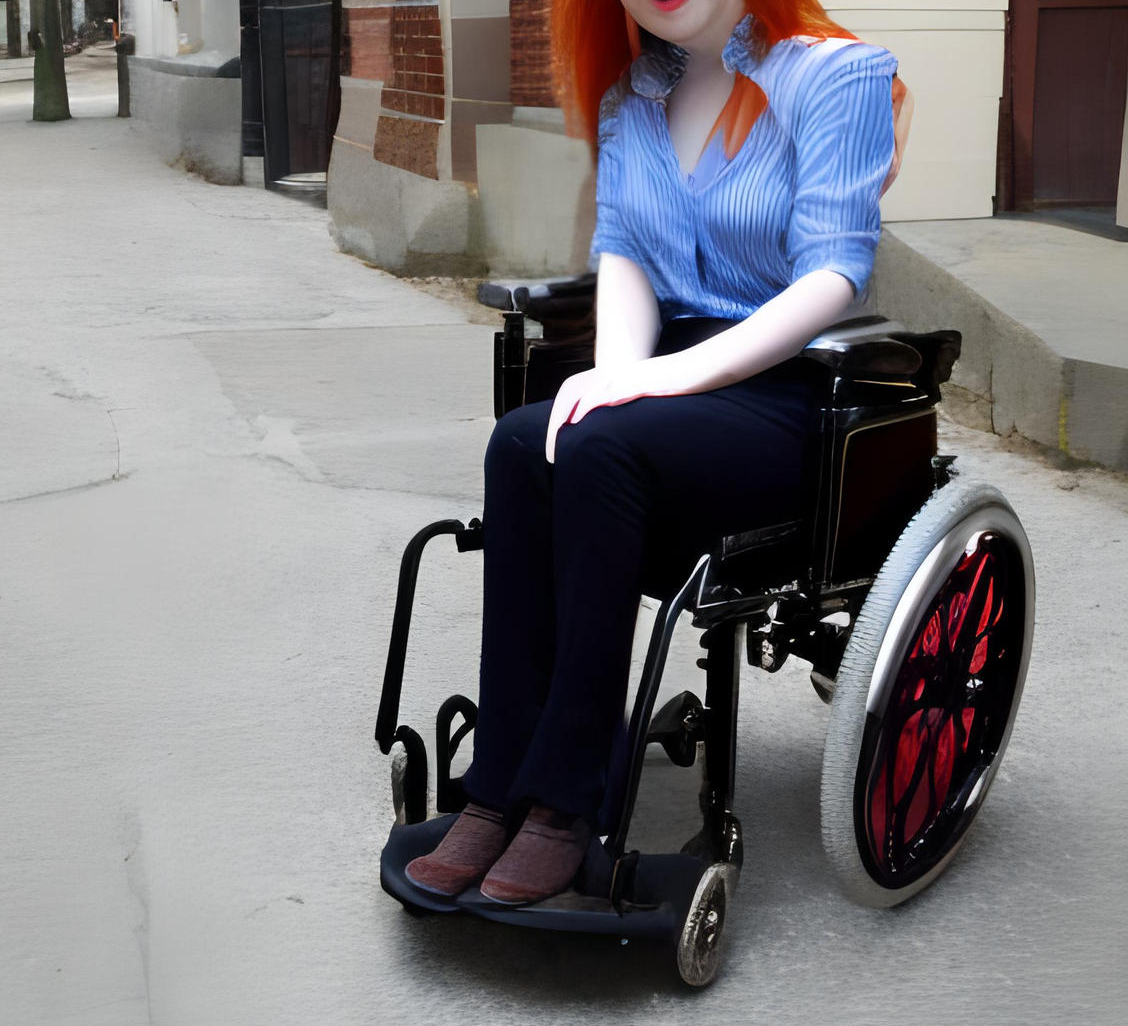 Ai Wc Paraplegic Redheaded Woman By Old Hous On Deviantart