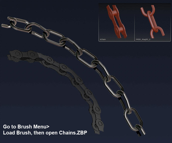 Zbrush Chain Brush Set by MrLaZe on DeviantArt