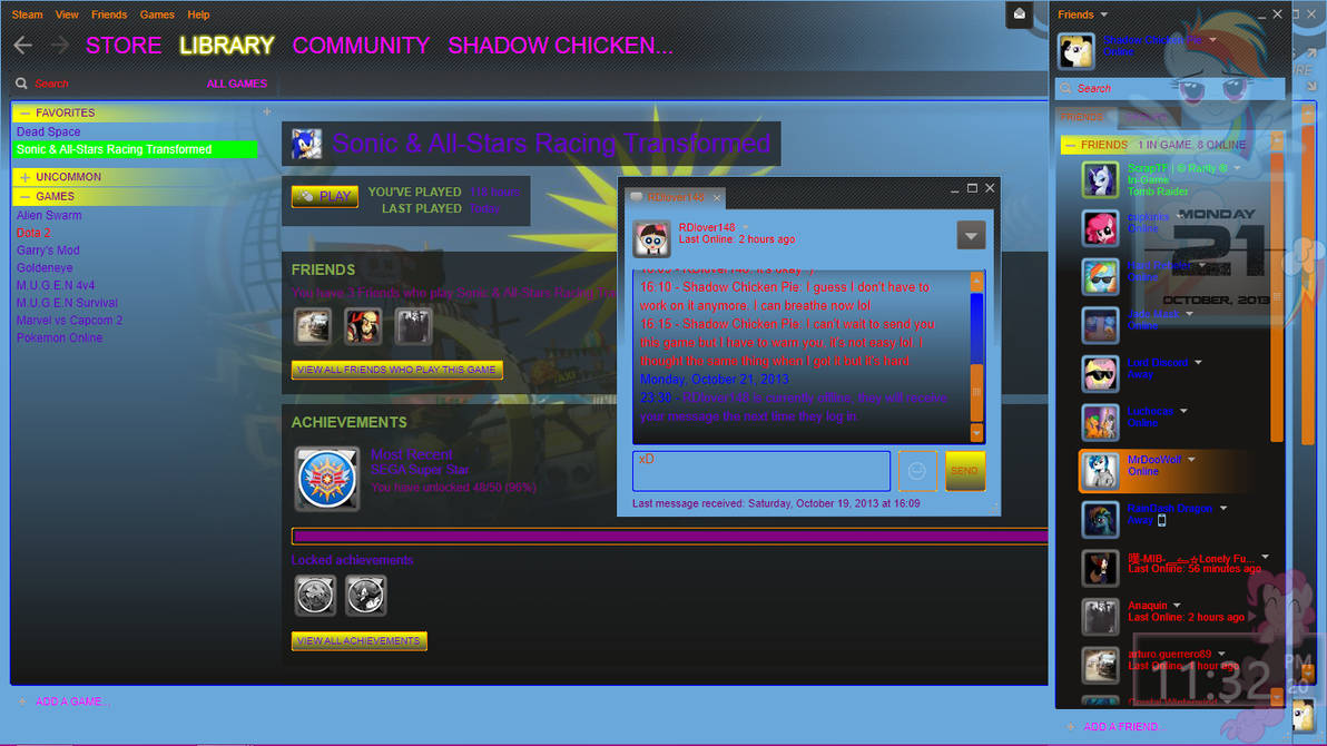 Steam Skin - Rainbow Dash Theme by SunriseSurprise on DeviantArt