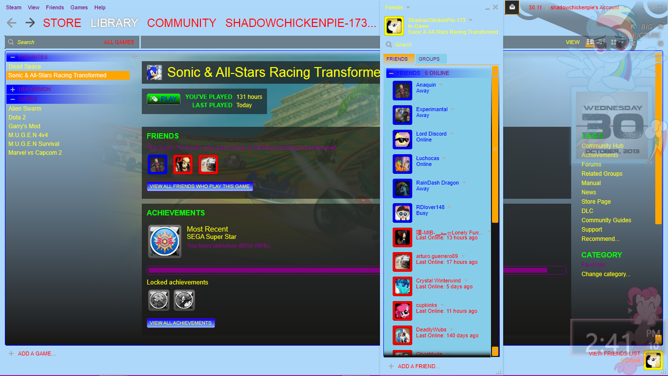 Steam Skin - Rainbow Dash Theme (second skin) by SunriseSurprise on ...