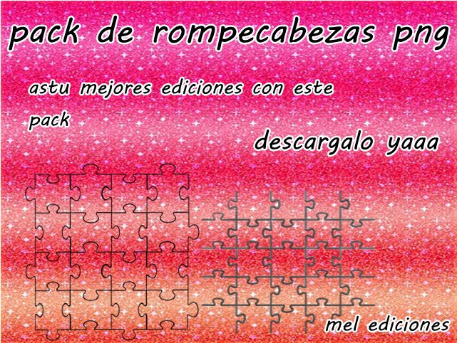 pack de rompecabezas by meeltutoriales on DeviantArt