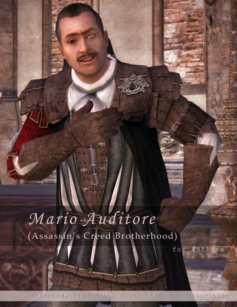 Mario Auditore for XNALara by raccooncitizen on DeviantArt