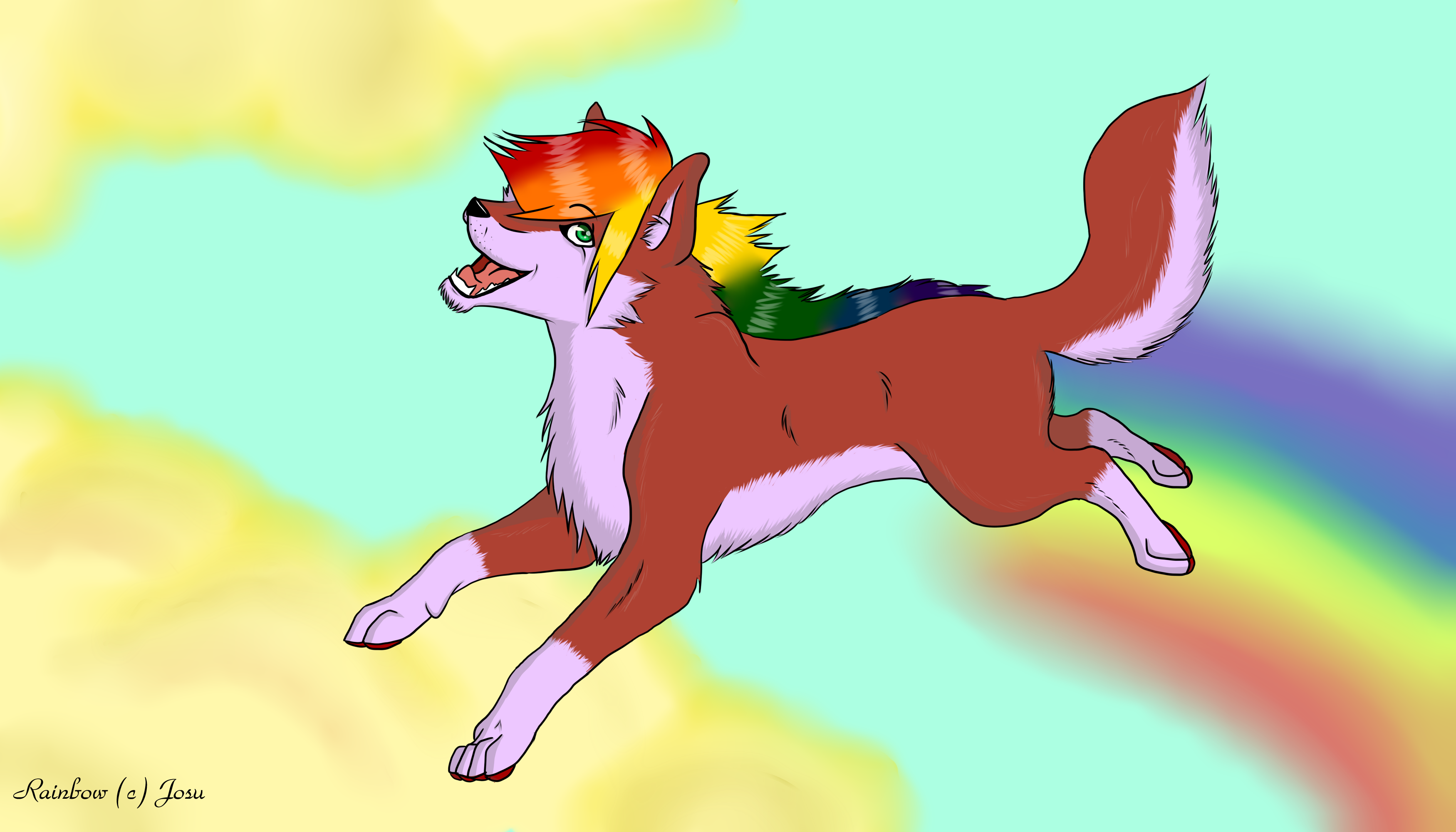 Rainbow doggy by Jansu91 on DeviantArt