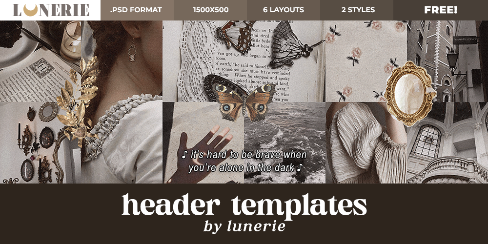 header templates pack #01 by lunerie on DeviantArt