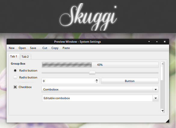 Skuggi QtCurve Style by devondashla on DeviantArt
