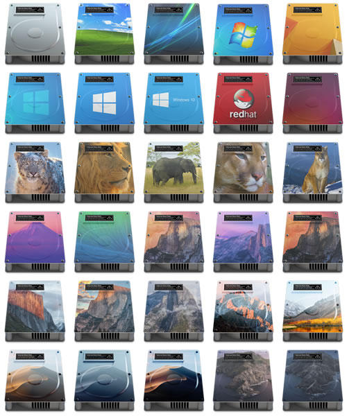 HDD Icons for Mac by madref on DeviantArt