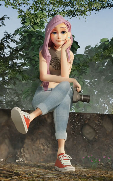 3D Render OC in Blender by monikinshi on DeviantArt