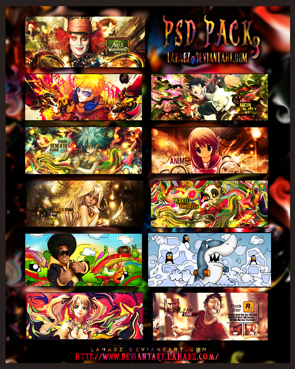Psd Pack 3 by lahabz on DeviantArt