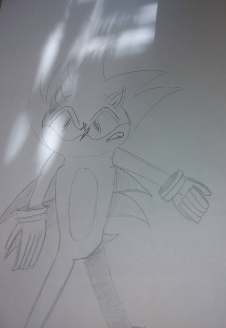 Angry Sonic Doodle by MiniTennyson on DeviantArt