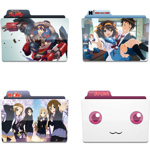 Anime folder icons V2 by tinpopo on DeviantArt