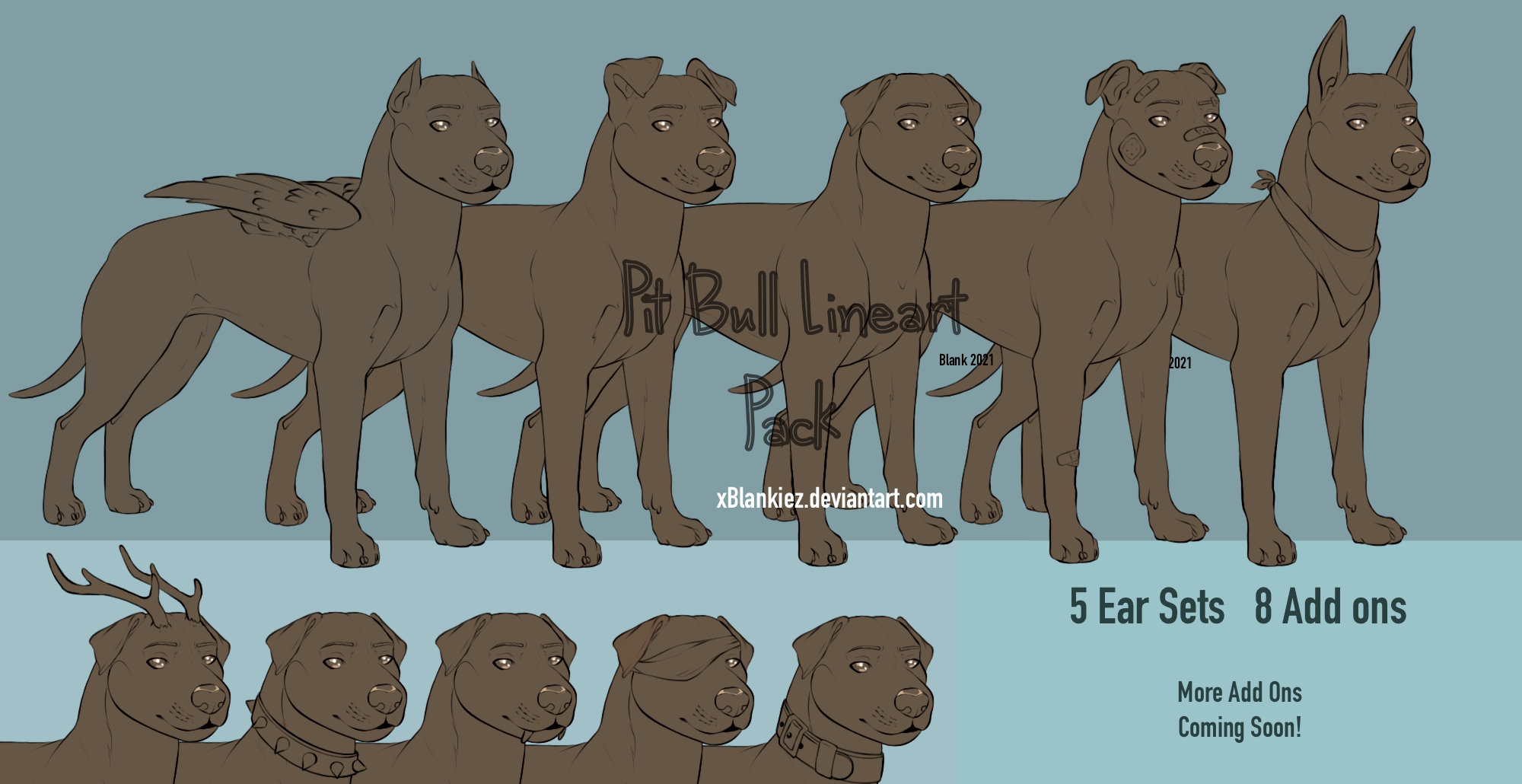 Pit Bull Lineart [NEW add ons 6/14] by xBlankiez on DeviantArt