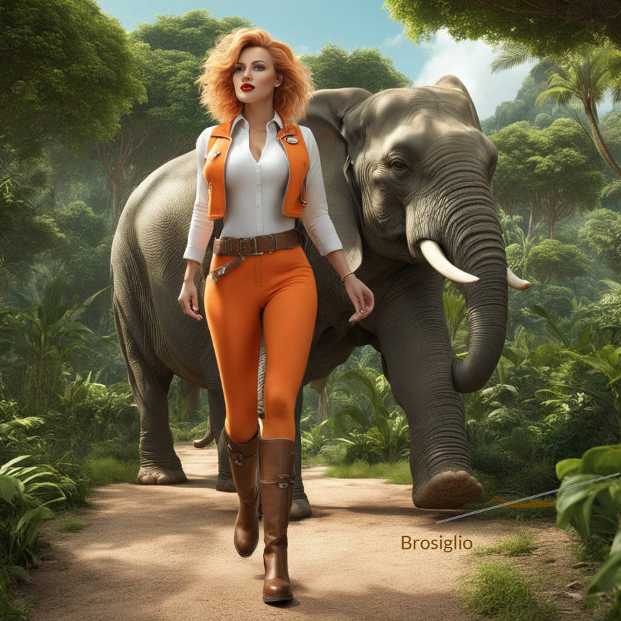Flora leaves the pachyderm to enjoy the peanuts by GufoMaggioreX on DeviantArt