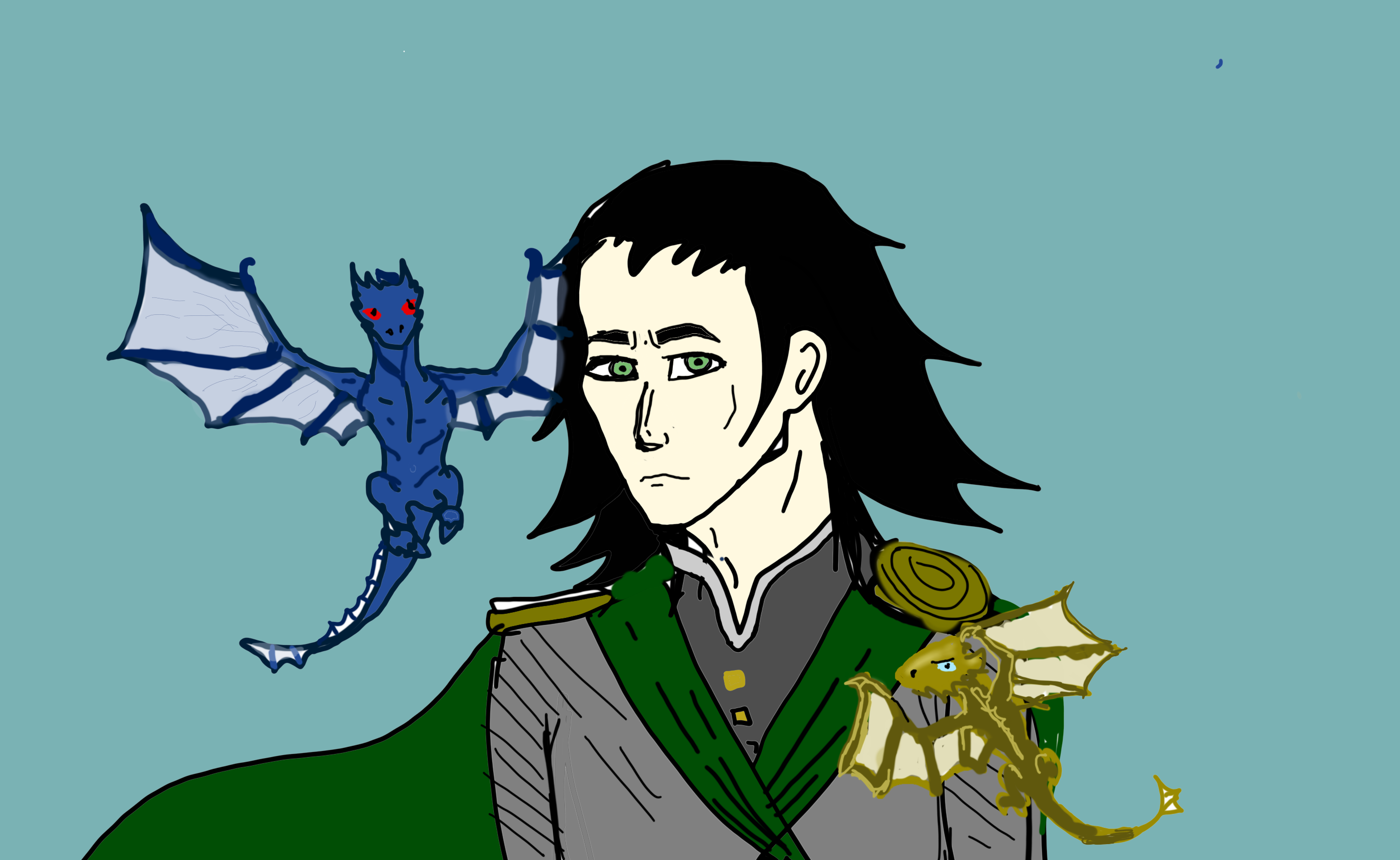 Loki and his dragons by Ilovehowl33 on DeviantArt