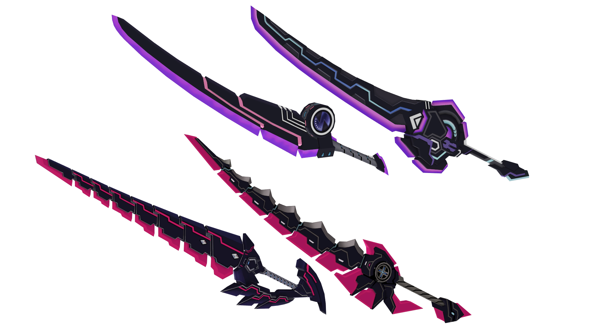 [MMD DL] Hyperdimension Neptunia Weapons #1 by lRvTlEdhol on DeviantArt