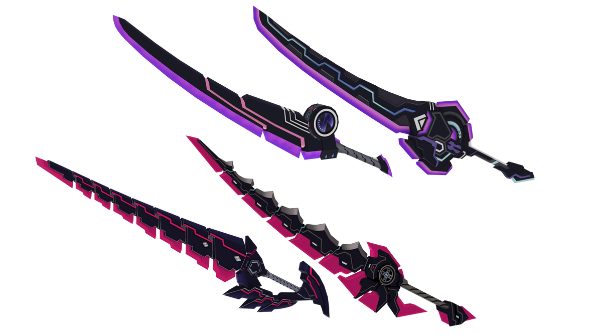 [MMD DL] Hyperdimension Neptunia Weapons #1 by lRvTlEdhol on DeviantArt