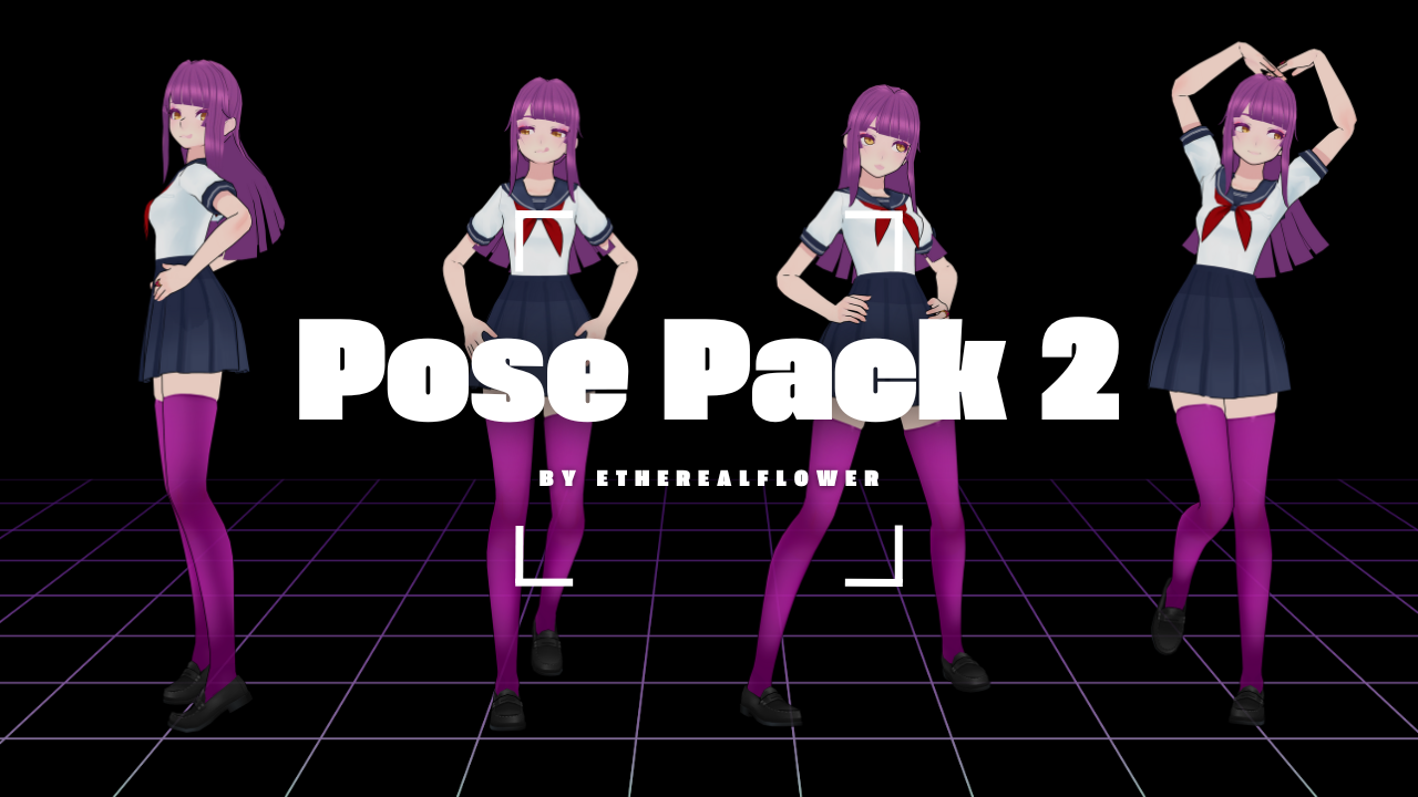 MMD / Pose Pack 2 - etherealfl0wer by etherealfl0wer on DeviantArt
