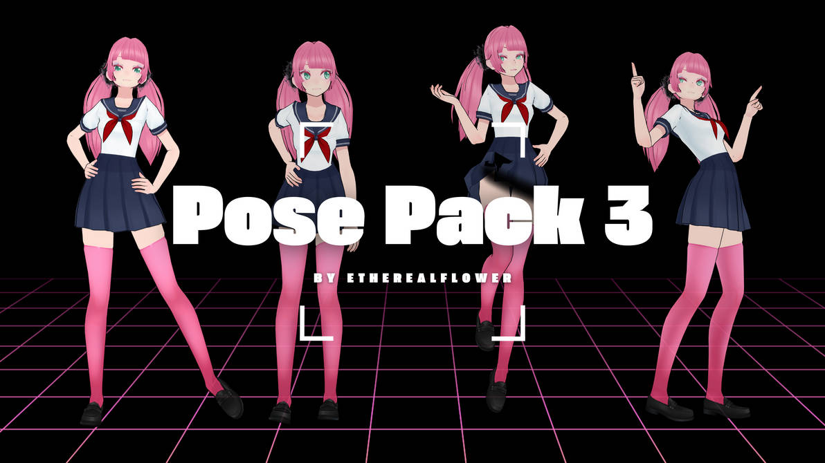 MMD / Pose Pack 3 - etherealfl0wer by etherealfl0wer on DeviantArt