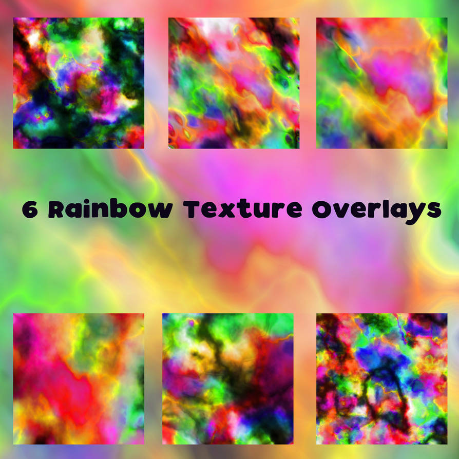 Rainbow Texture Overlays by KirstenStar on DeviantArt