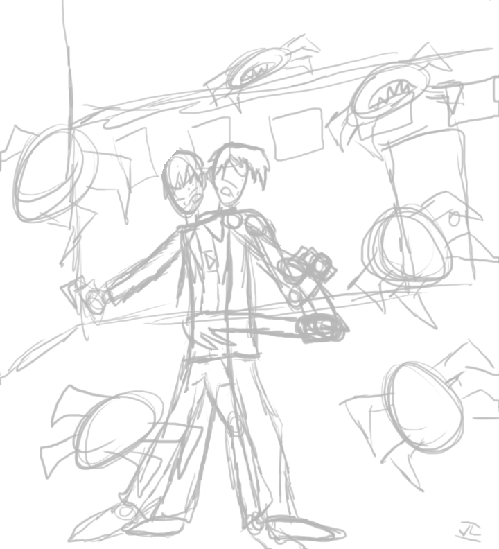 Markiplier and Yamimash: Gmod Fight by Just4drawing on DeviantArt