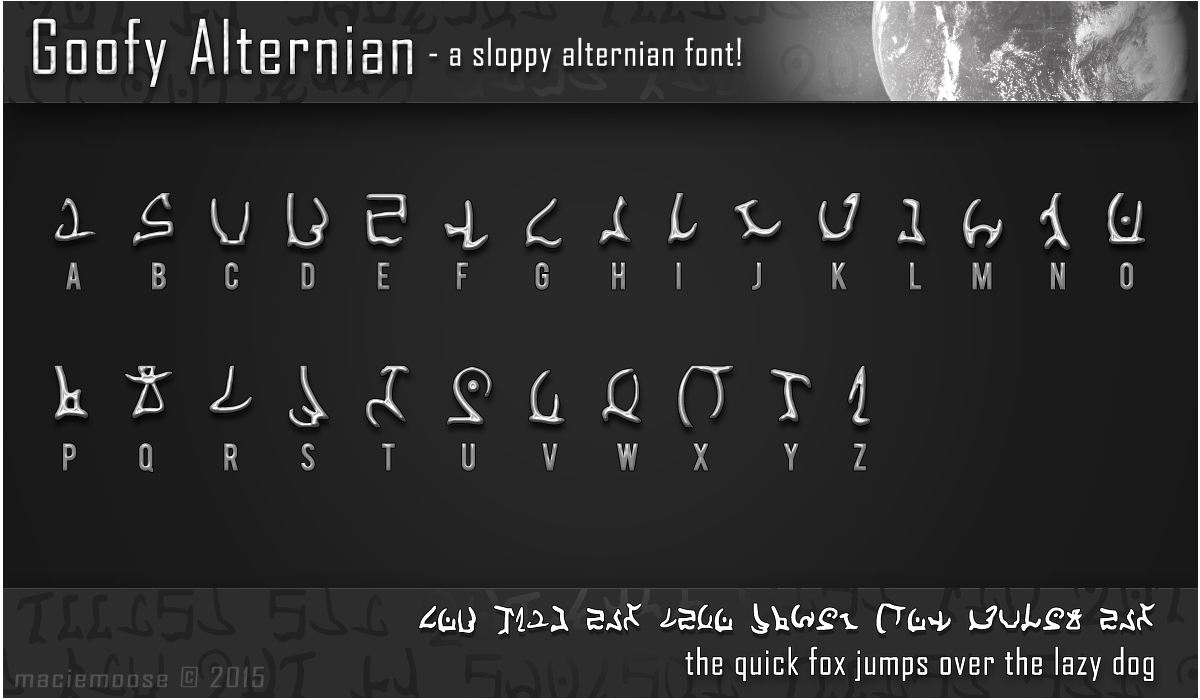 GOOFY ALTERNIAN - A Homestuck font! by macie-moose on DeviantArt