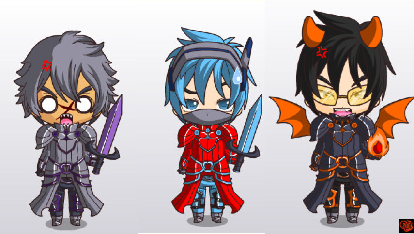 Chibi TFP humans: Megatron, Optimus, Predaking by Nightout6 on DeviantArt