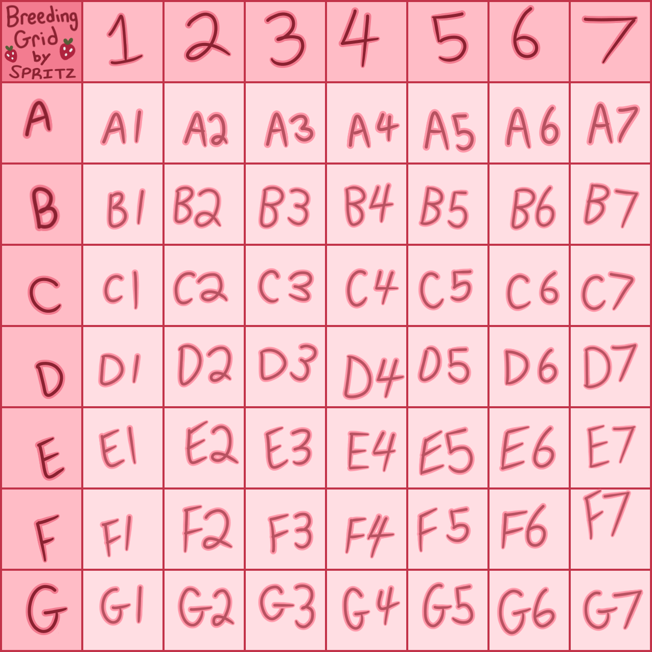 F2U Breeding Grid by Strawberry-Spritz on DeviantArt