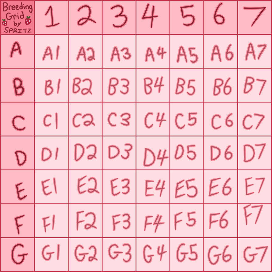 F2U Breeding Grid by Strawberry-Spritz on DeviantArt