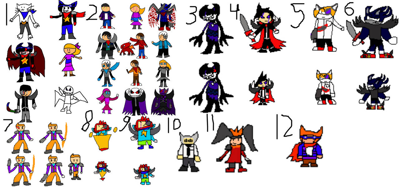 Unfinished Art Compilation 5 by LucarioFanZ on DeviantArt