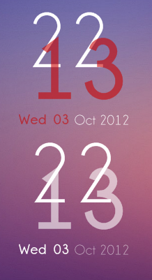 Simple Rainmeter Clock by wineass on DeviantArt