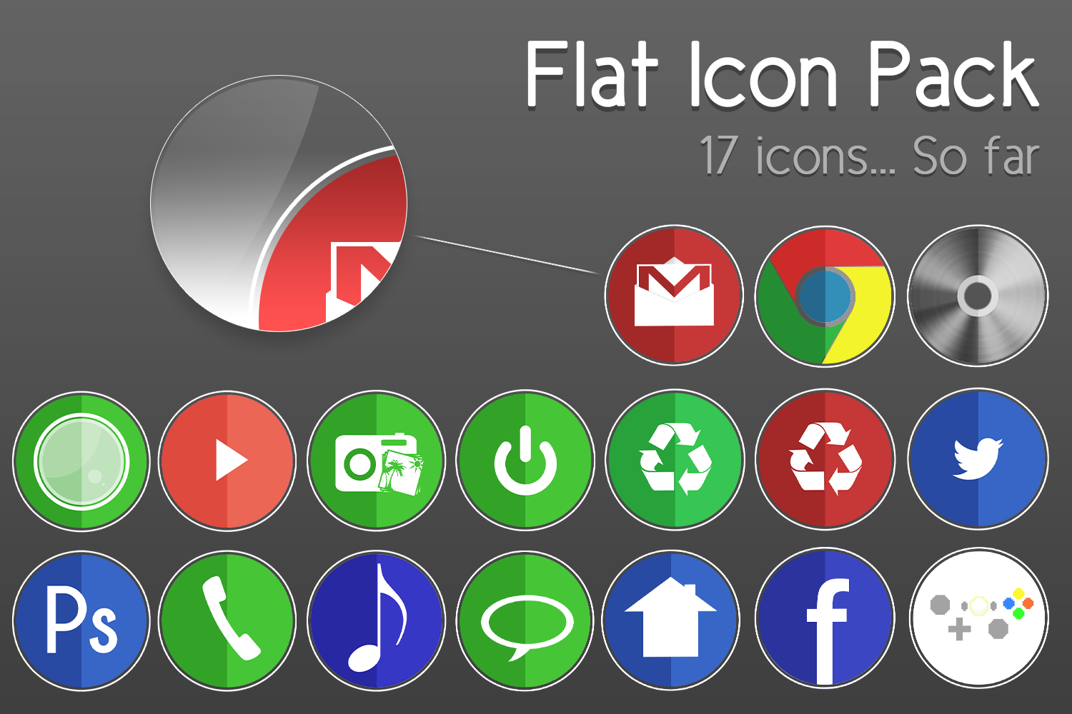Flat Circles :: Icon Pack by wineass on DeviantArt