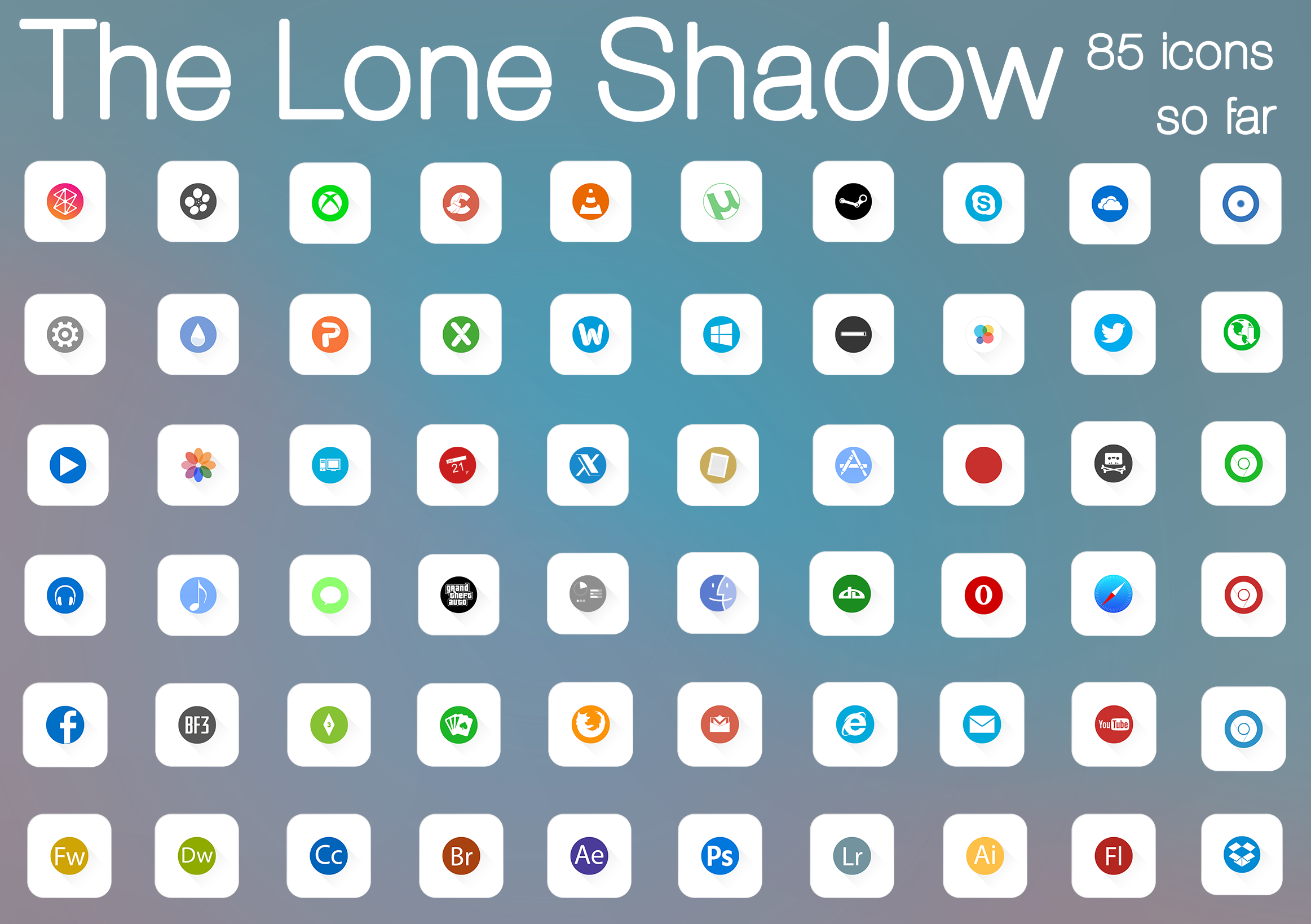 Lone Shadow :: IconPack V4 :: 85 ICONS by wineass on DeviantArt