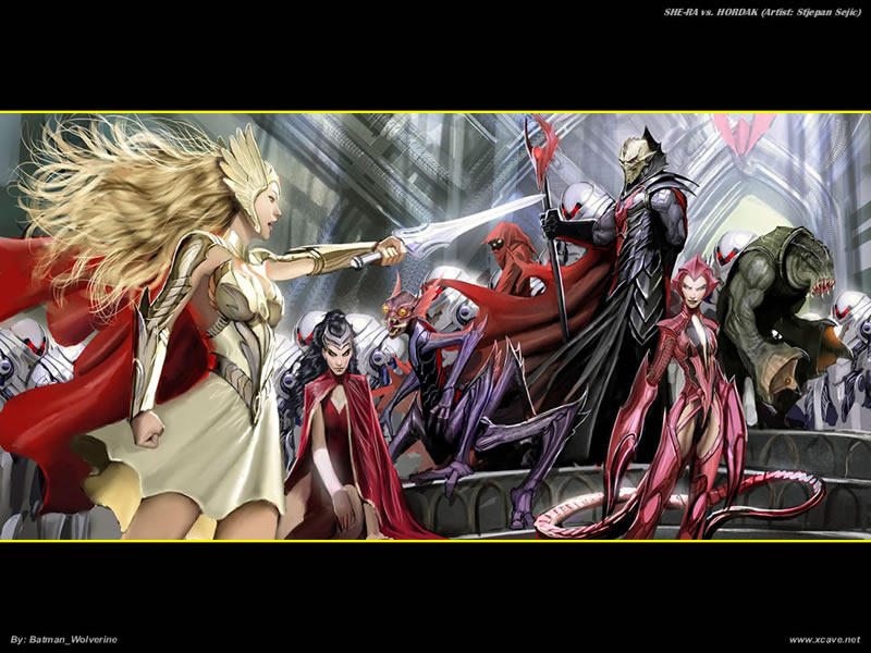 She-Ra vs. Hordak by batwolverine on DeviantArt
