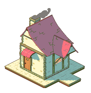Pixel House Gif by UnknownSpy on DeviantArt