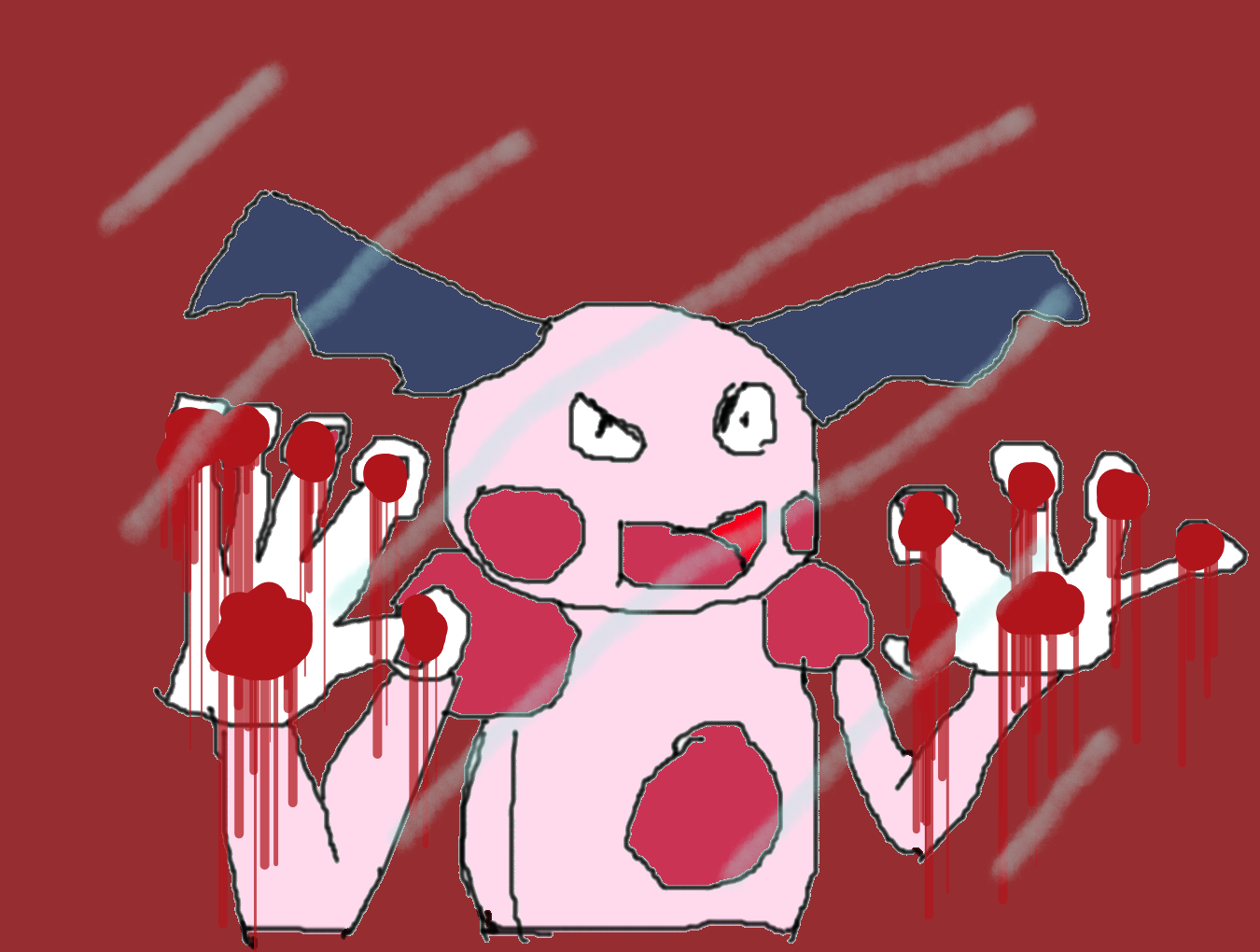 Creepy Mr.Mime by PurpleIllusion2341 on DeviantArt