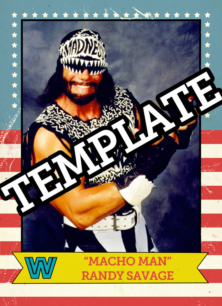 WWE Vintage Trading Card Template (Downloadable) by codynakamura on ...