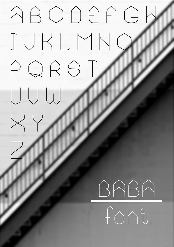 BABA - font by mocon on DeviantArt