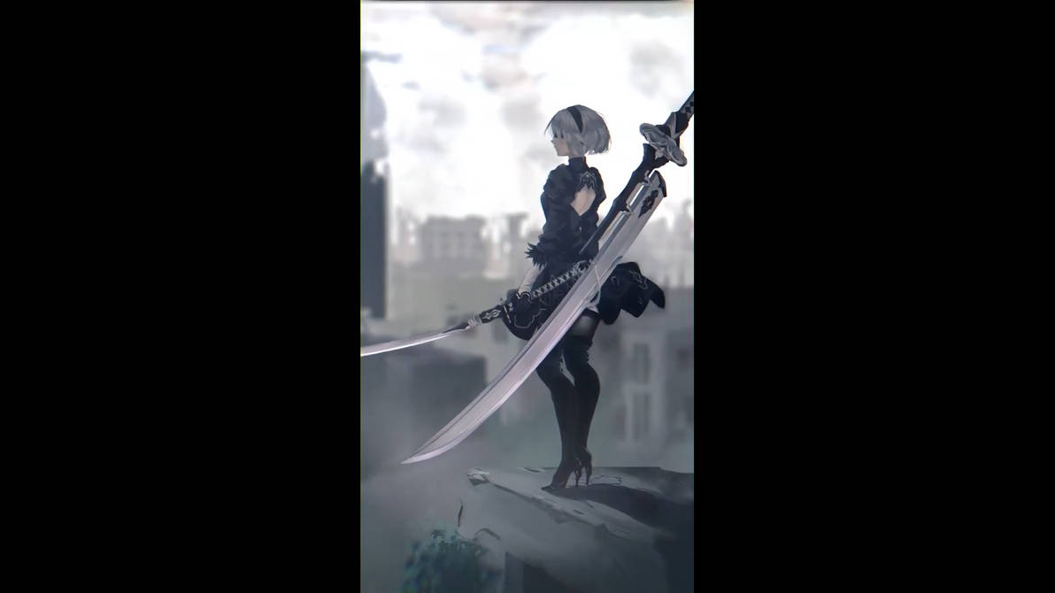Animated 2b Nier Automato By Kinggameagent On Deviantart