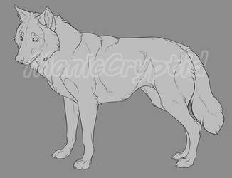(Lineart) Dire Wolf - 1$/150 Points by Manicryptid on DeviantArt
