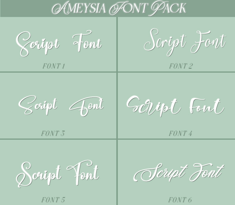 Pack Font by Ameysia by Ameysia on DeviantArt