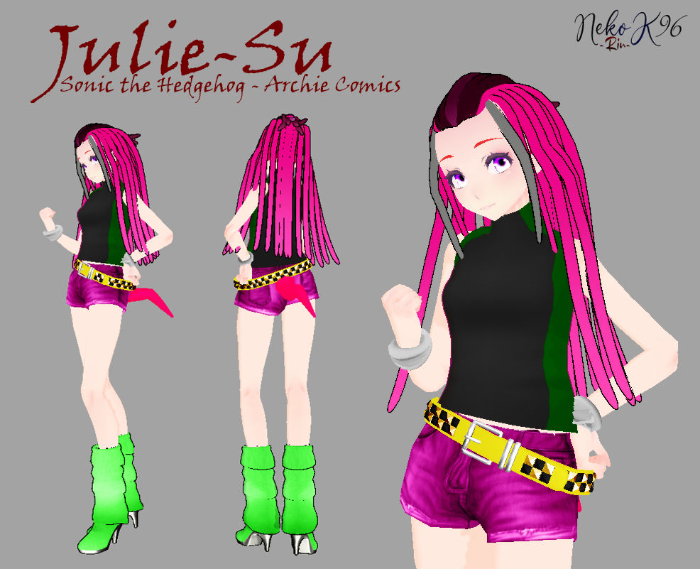 MMD Julie-Su V1.1 (Sonic The Hedgehog) DL by petite-neko-kitsune on ...