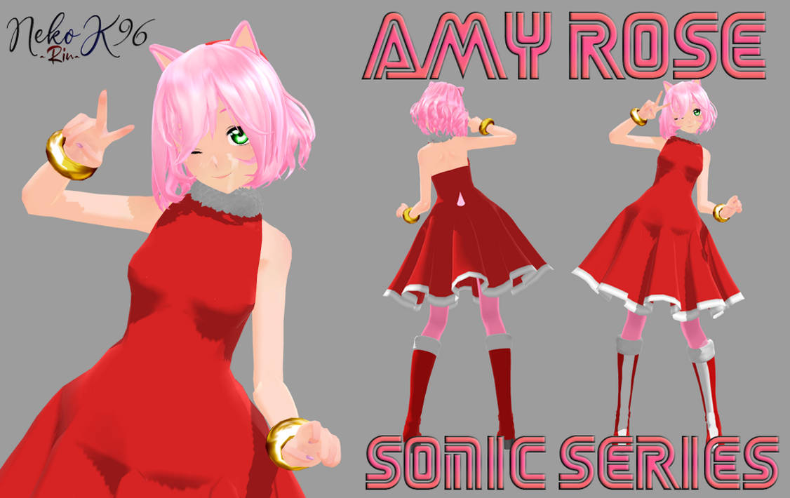 MMD Amy Rose V1.3 (Sonic Series) DL by petite-neko-kitsune on DeviantArt